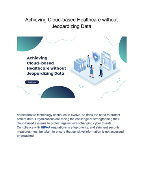 Healthcare Cybersecurity | Cybersecurity in Healthcare | PPT