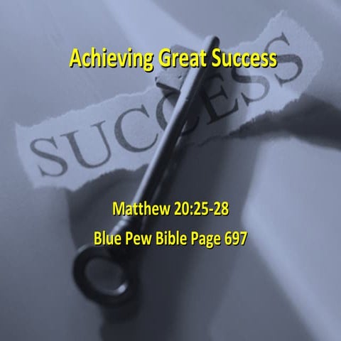 Achieving great success | PPT