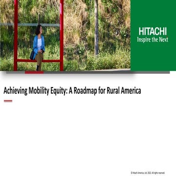 Mobility Equity and the Future of Rural Transportation in America | PDF ...