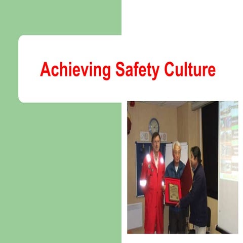 Safety Culture Power Point | PPTX