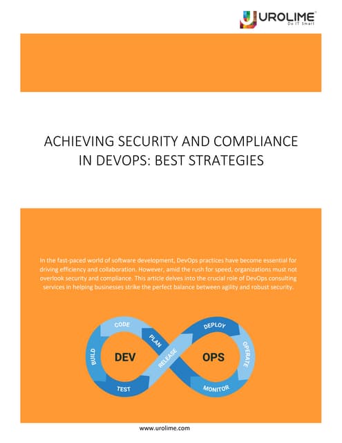 Security In Devops What Are The Latest Strategies And Best Practices 1pdf