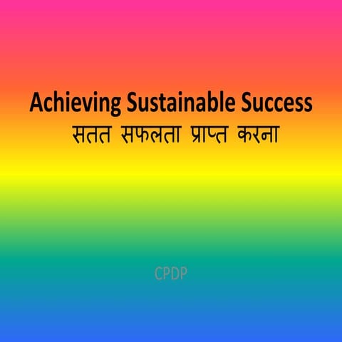 Achieving sustainable success | PPTX