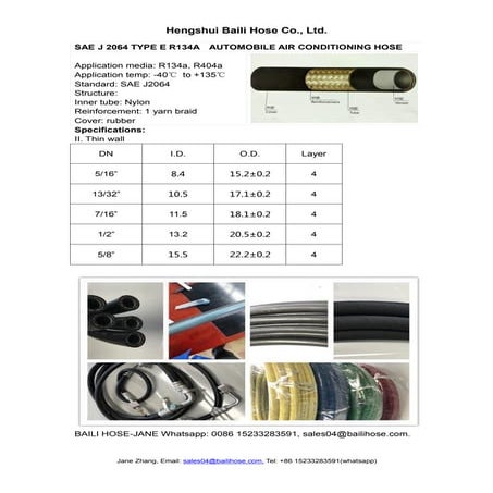 J2064 TYPE E Air conditioning Hose | PDF