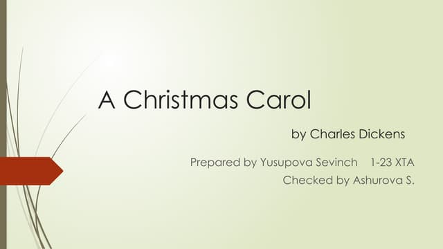 A christmas carol | PPT