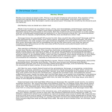 A Christmas Carol - Analysis on Setting and Tone | PPTX
