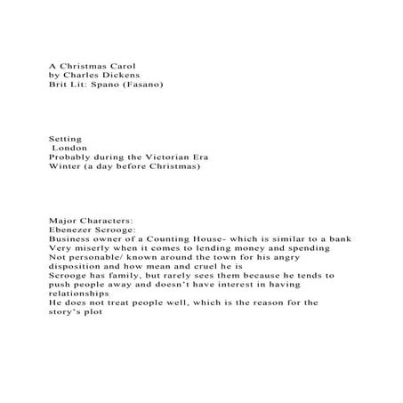 A Christmas Carol by Charles DickensBrit Lit Spano (Fasano).docx