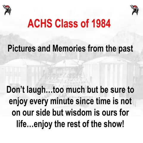 Achs Class Of 84 Slide Show Part 2 | PPTX