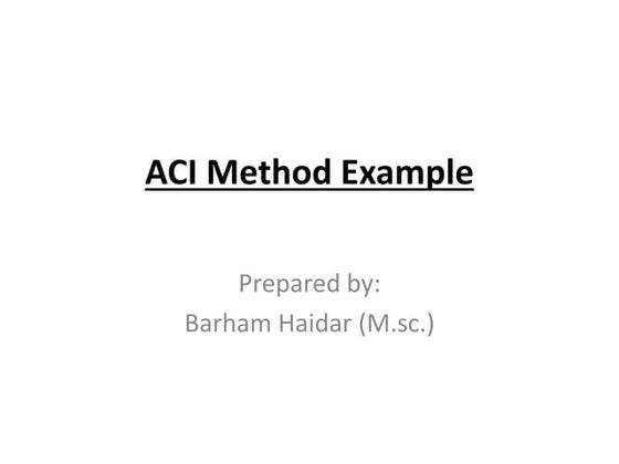 Numerical problem on concrete mix design by is 10262(2009) method | PDF ...