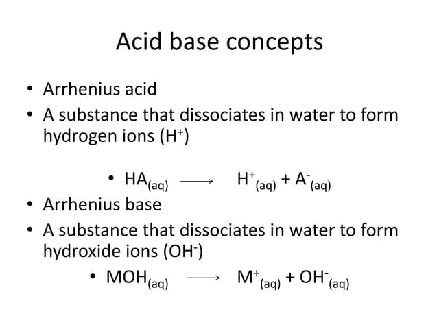 Chem 2 - Acid-Base Equilibria VII: Conjugate Acid/Base Pairs and ...