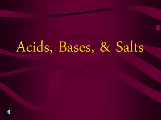acids and bases | PPTX
