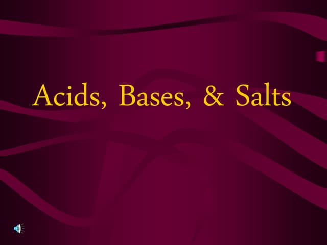 acids and bases | PPTX