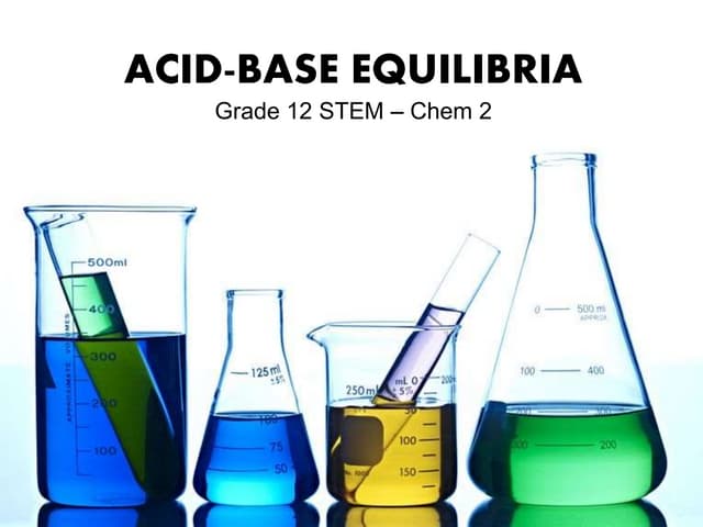 Chem 2 - Acid-Base Equilibria VII: Conjugate Acid/Base Pairs and Relationships Between Ka, Kb ...