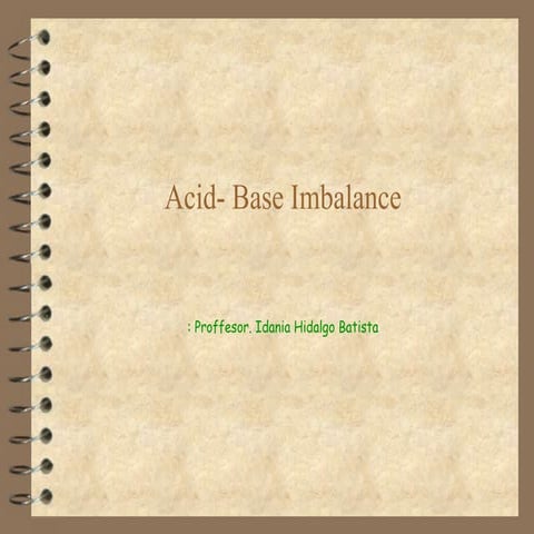 Acid- Base Imbalance pre examination guide | PPT