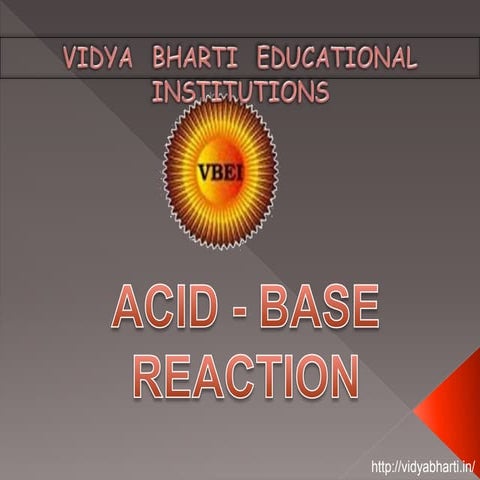 Acid base reaction | PPTX