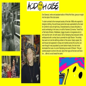 Acid House Style Tribes | PPTX
