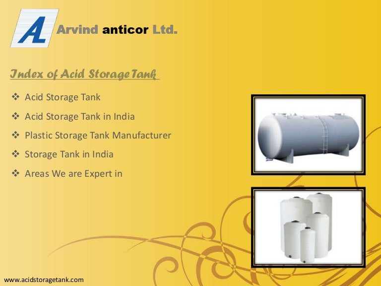 Acid Storage Tank - Solution for Hazardous Liquid Solution
