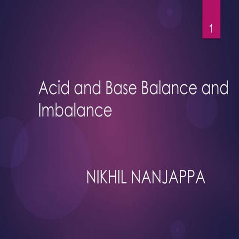 acid base balance and imbalance | PPTX