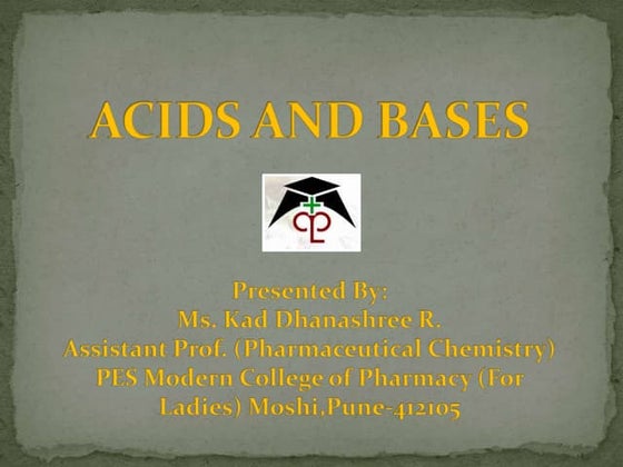 Bronsted lowry acid and base | PPT