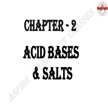 Class X Science Chapter 2 Acid bases and salt | PPTX