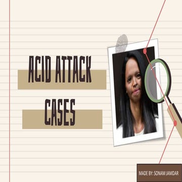 Acid attack | PPTX | Crime & Harmful Acts to Individuals, Society ...