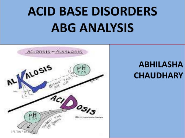 Acid base imbalance PPT for nurses. | PPTX