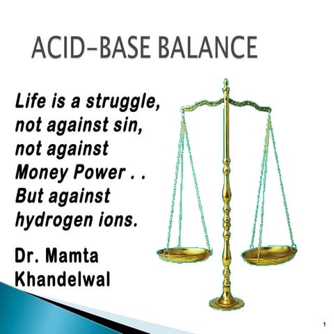 Acid base balance | PPT