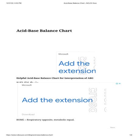 acid base balance.pdf | Chemistry | Science
