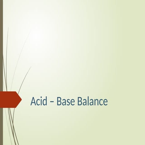 Acid base balance.pptx human biochemistry. | PPTX