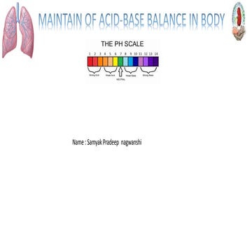 Acid base balance in body | PPTX