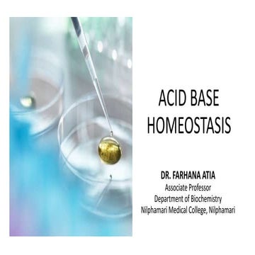 Acid base homeostasis | PPTX