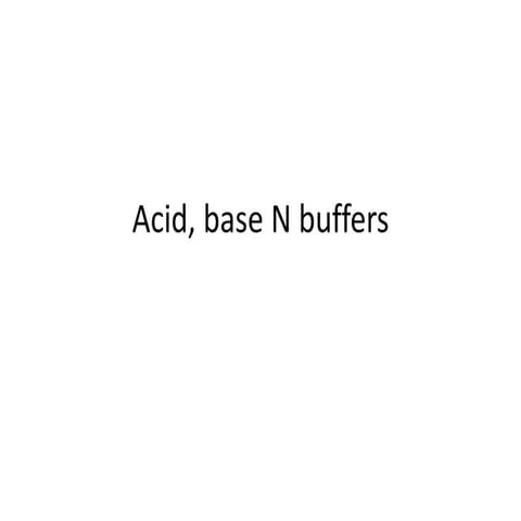 ACID BASE PH | PDF