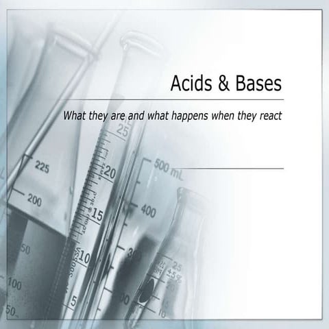 acids and bases | PPTX