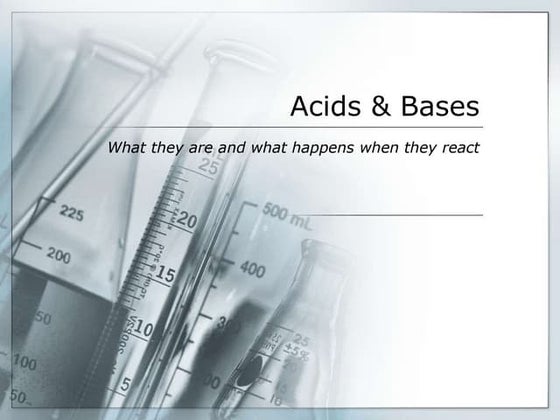 Ppt acids and bases | PPT