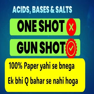 ACID BASES FINALNotes full chapter explatiation | PPT