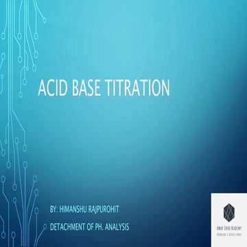 Acid base titration | PPT