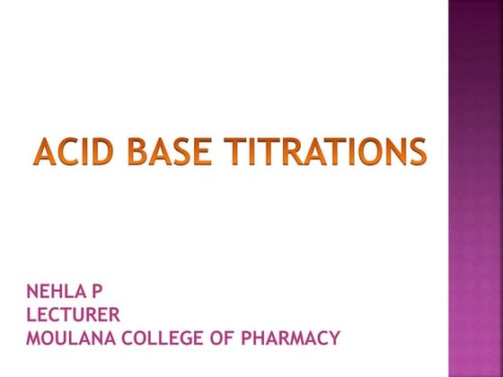 Theory of indicator | PPTX | Chemistry | Science