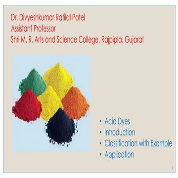 Flow chart of manufacturing of dyes | PDF