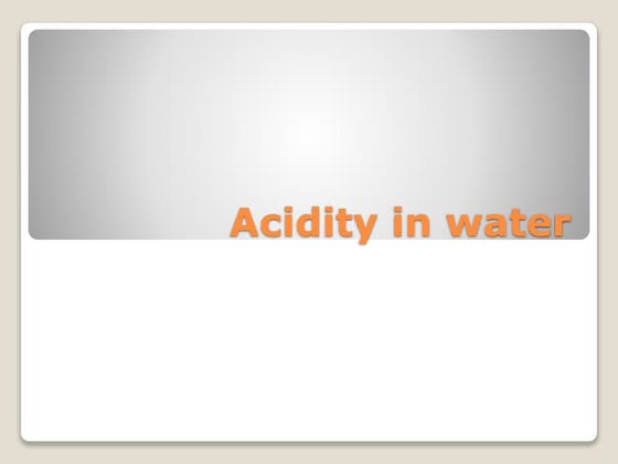 Lab 4 alkalinity –acidity and determination of alkalinity in water | PDF