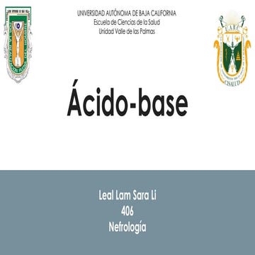 Ácido base: Generalidades y abordajes | PDF