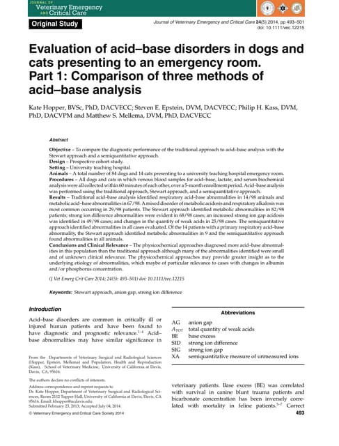 Peritoneal Dialysis in Cats with Acute Kidney Injury.pdf | Veterinary ...