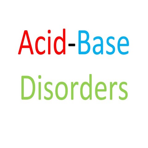 Metabolic acidosis ppt (types and pathophysiology) | PPTX