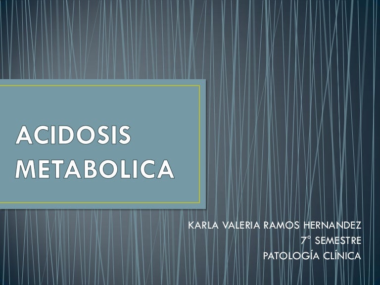 Acidosis Metabolica