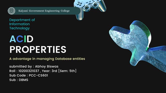 Acid properties | PPTX