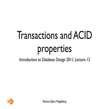 Acid property | PDF | Databases | Computer Software and Applications