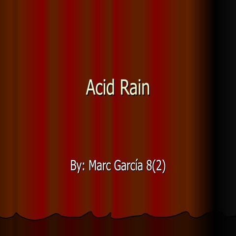 Formation of acid rain | PPTX
