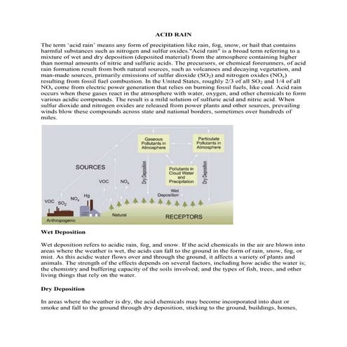 Acid rain | PDF