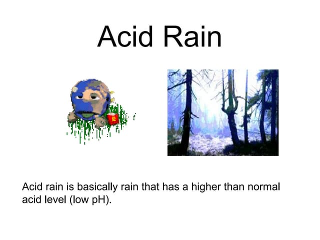 ACID RAIN PPT | PPTX
