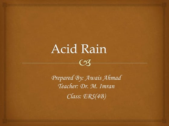 Acid rain | ODT