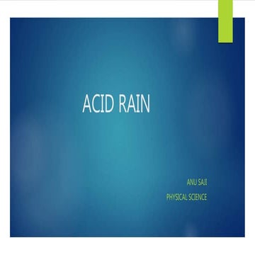 Acid rain | PPTX
