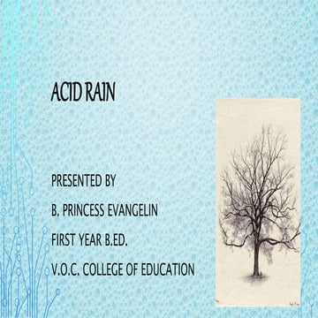Acid rain | PPTX